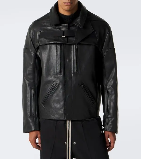 Rick Owens Mac Convertible Leather Jacket