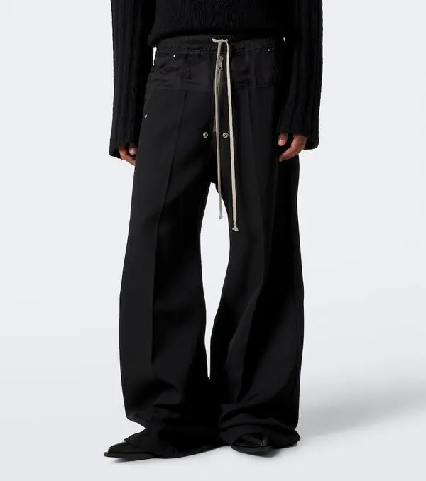 Rick Owens Bela Virgin Wool Wide-leg Pants