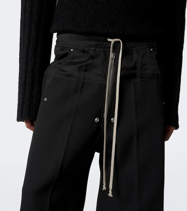 Rick Owens Bela Virgin Wool Wide-leg Pants