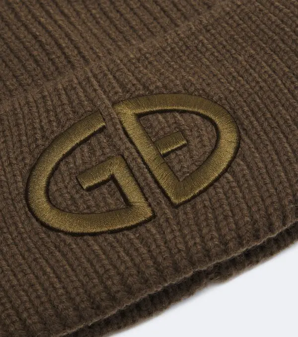 Goldbergh Valerie Embroidered Ribbed-knit Beanie - Green