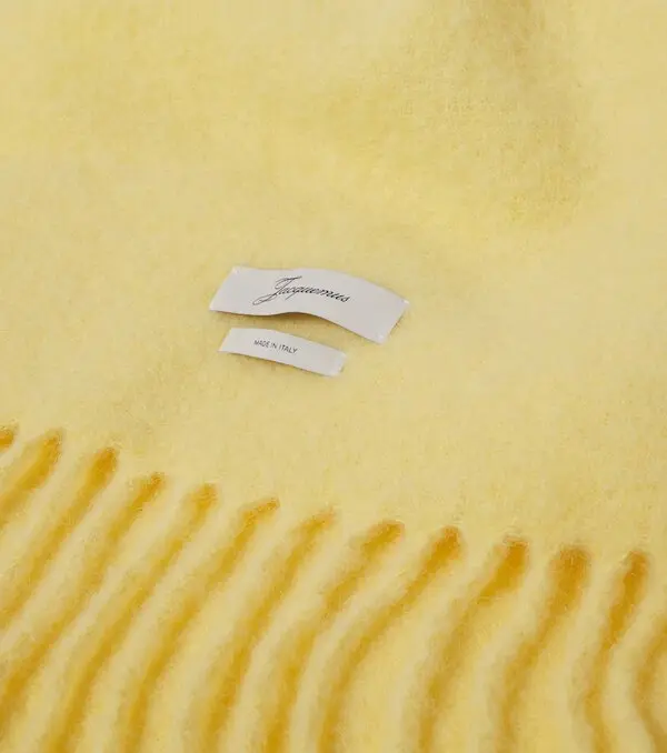Jacquemus Carro Alpaca, Mohair, And Wool-blend Scarf