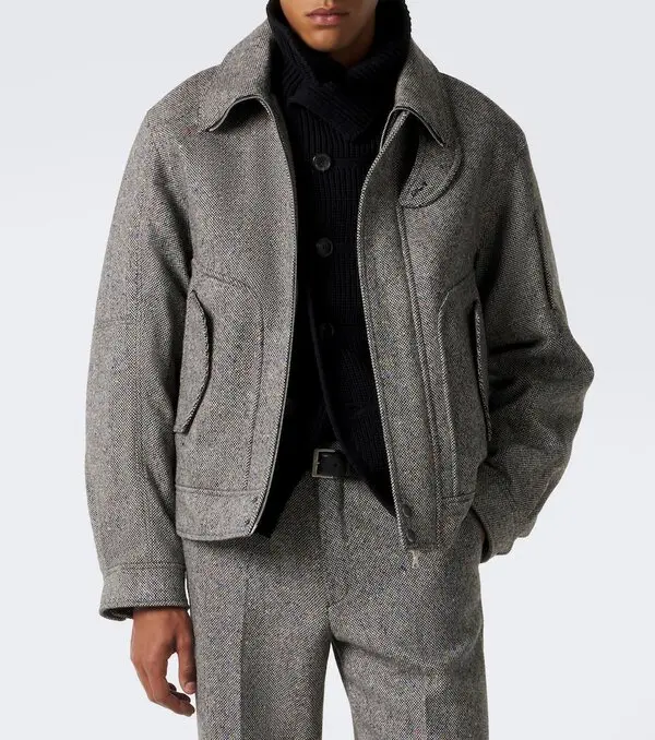 Dries Van Noten Checked Wool Jacket