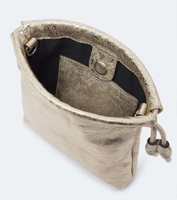 Isabel Marant Étoile Silven Mini Metallic Leather Crossbody Bag