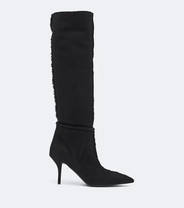 Magda Butrym Shearling-lined Suede Knee-high Boots