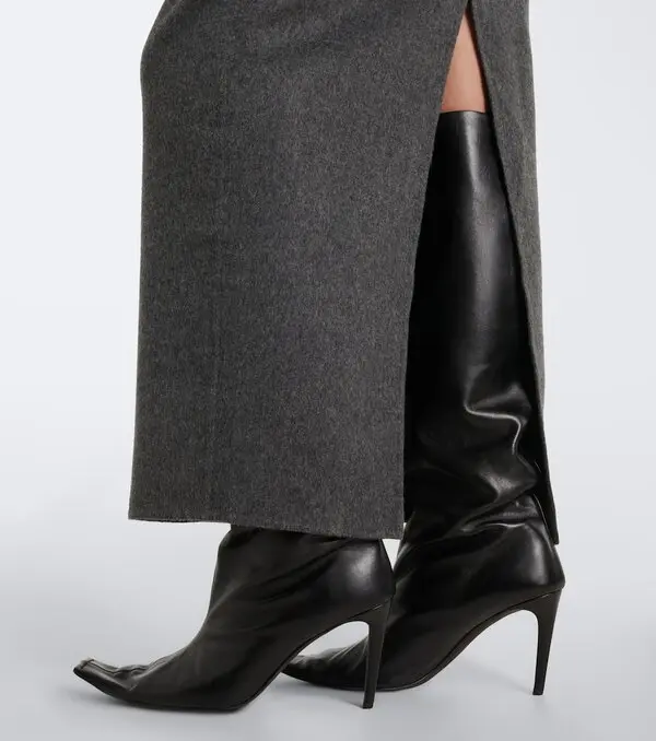 Khaite Marlene Leather Knee-high Boots