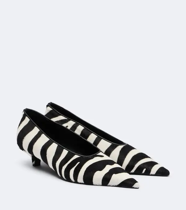 TOTEME Zebra-print Calf Hair Pumps