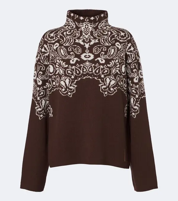 Goldbergh Anshin Knitted Jacquard Sweater - Brown