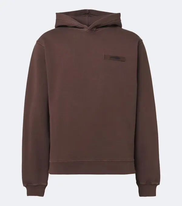 Jacquemus Logo Cotton Fleece Hoodie