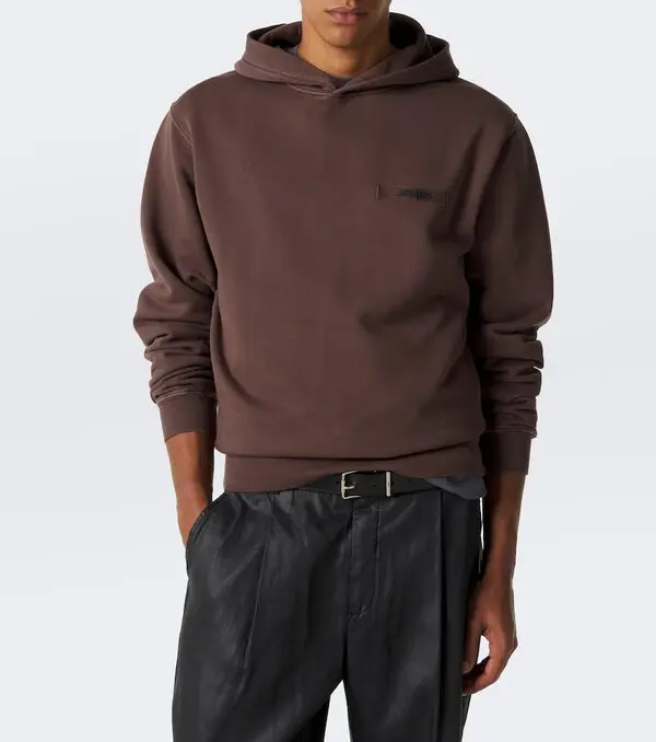 Jacquemus Logo Cotton Fleece Hoodie