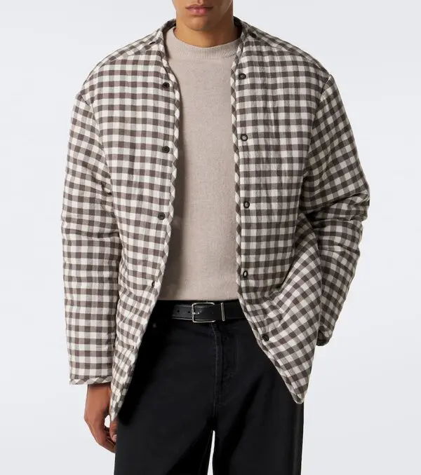 Loewe Layered Leather-trimmed Jacket