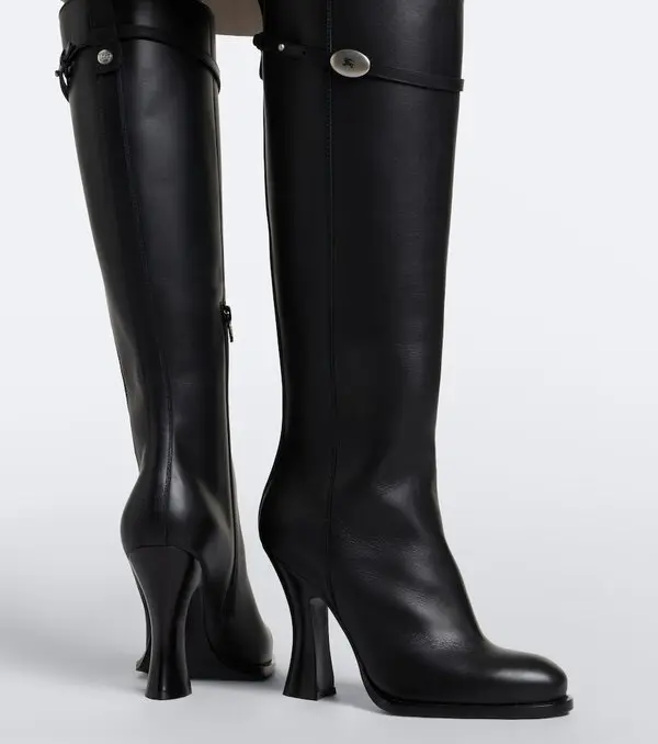 Burberry Ekd Leather Knee-high Boots