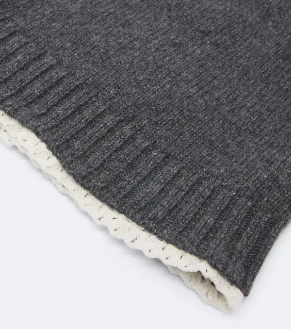 Magda Butrym Crochet-trimmed Cashmere Beanie