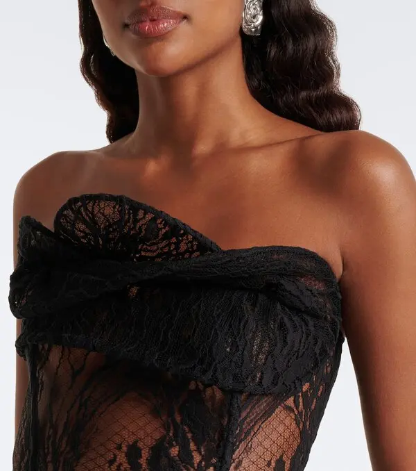 Magda Butrym Draped Lace Corset