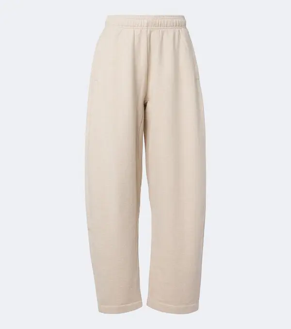Jacquemus Corso Cotton Fleece Sweatpants - Beige