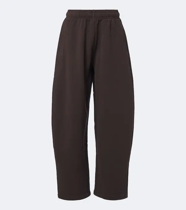 Jacquemus Corso Cotton Fleece Sweatpants - Brown