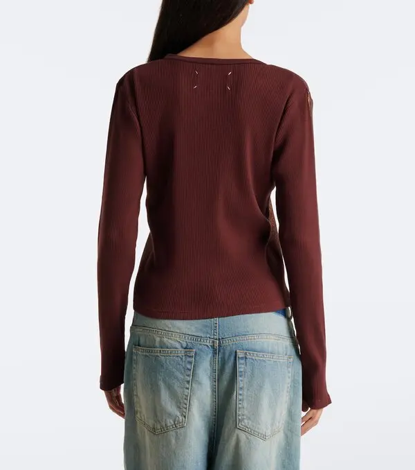 MAISON MARGIELA Printed Cotton Top