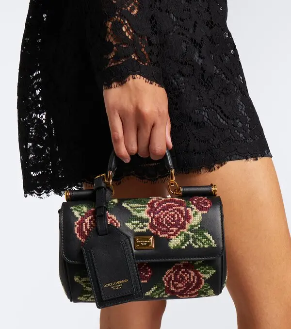 Dolce & Gabbana My Sicily Mini Leather Top-handle Bag