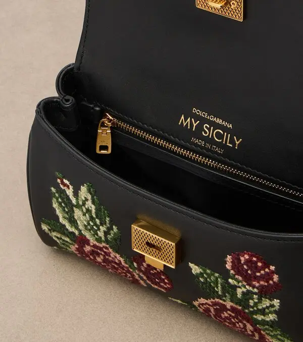 Dolce & Gabbana My Sicily Mini Leather Top-handle Bag