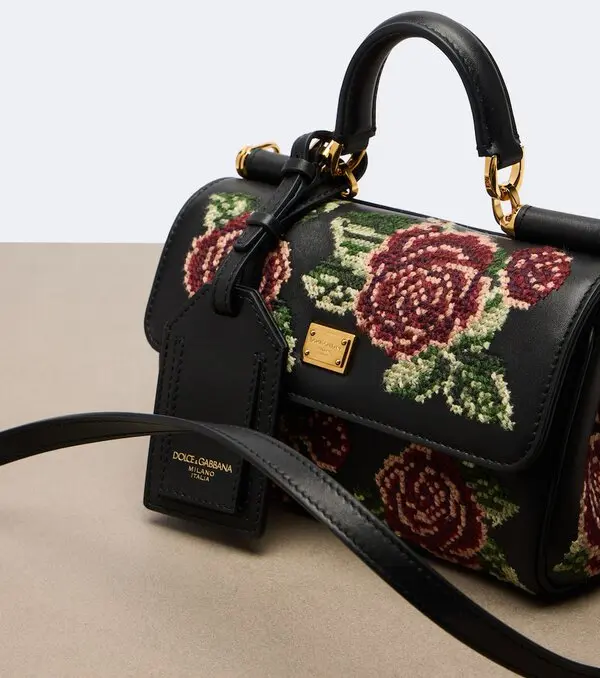 Dolce & Gabbana My Sicily Mini Leather Top-handle Bag