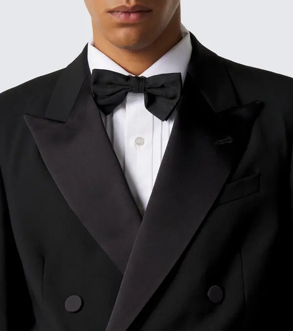 Dries Van Noten Double-breasted Wool And Silk-blend Blazer