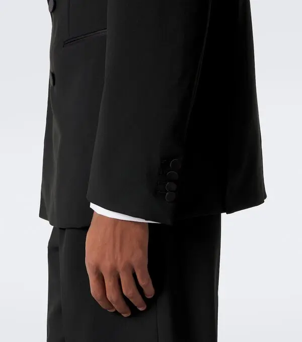 Dries Van Noten Double-breasted Wool And Silk-blend Blazer