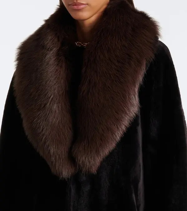 Nour Hammour Astoria Shearling Coat