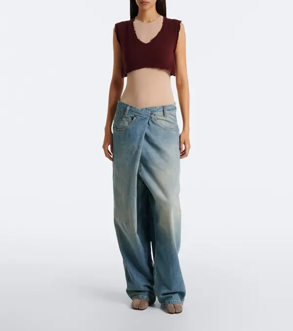 MAISON MARGIELA Faded Wide-leg Jeans