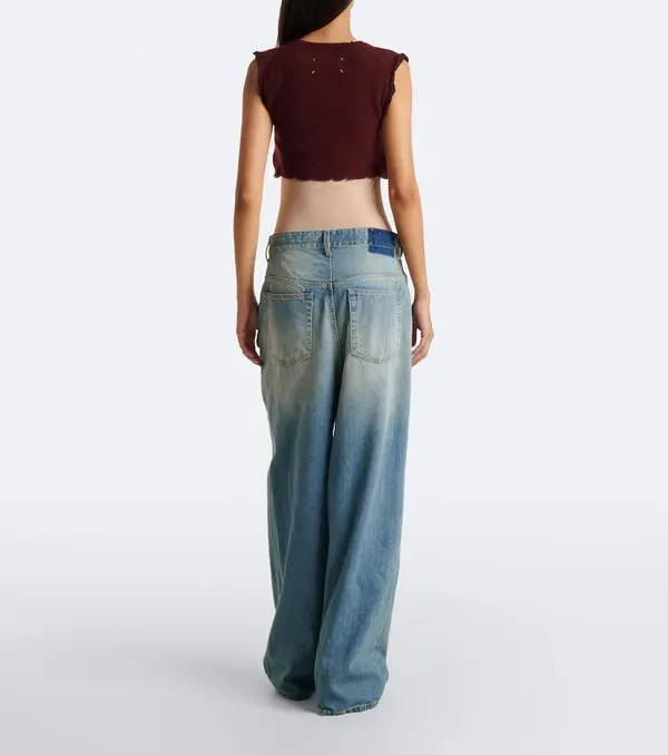 MAISON MARGIELA Faded Wide-leg Jeans