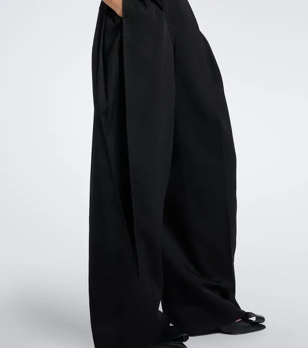 Givenchy Wool Grain De Poudre Barrel-leg Pants