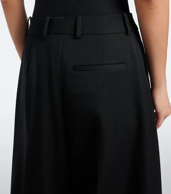 Givenchy Wool Grain De Poudre Barrel-leg Pants