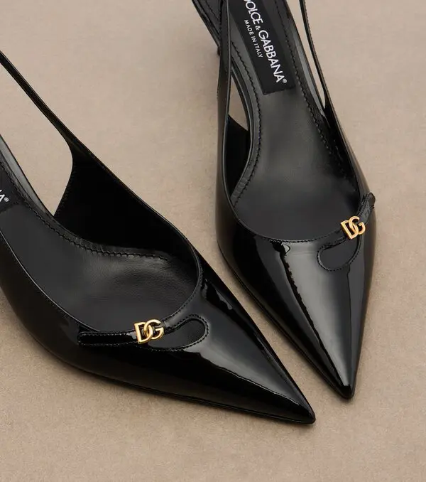 Dolce & Gabbana Patent Leather Slingback Pumps