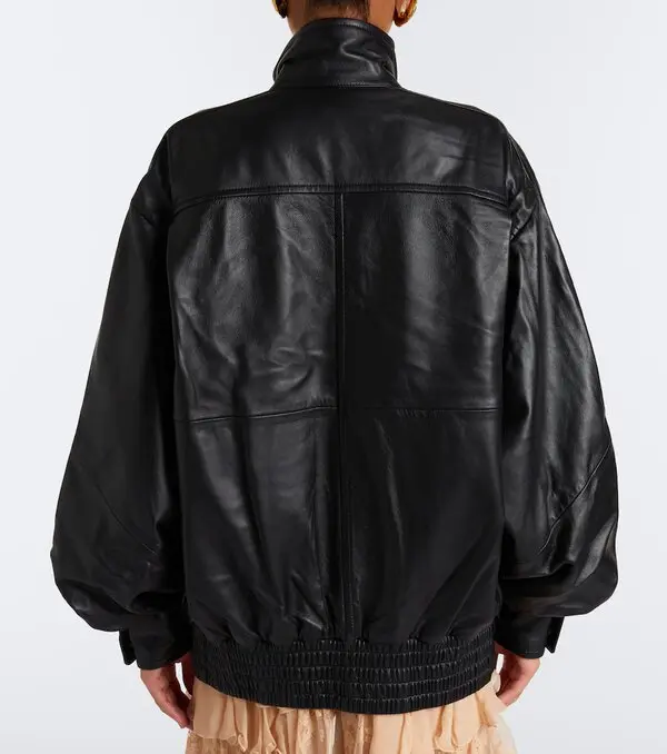 Zimmermann Valiant Leather Bomber Jacket