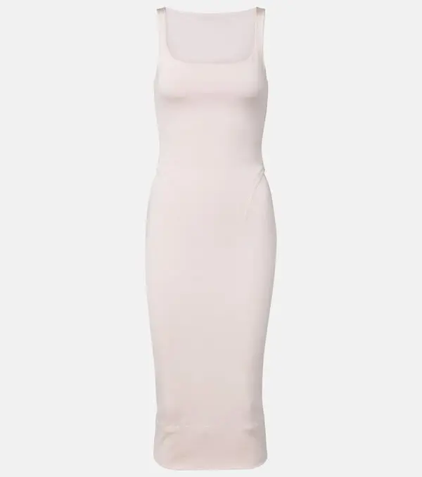Alaïa Knitted Jersey Midi Dress
