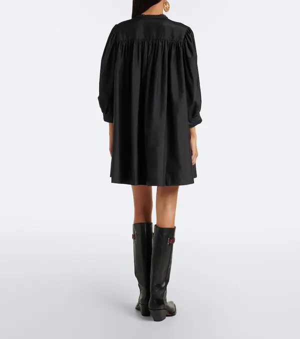 Chloé Ruffled Taffeta Minidress