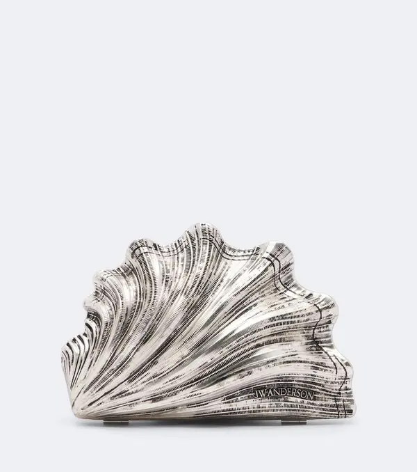 JW Anderson Shell Clutch - Silver