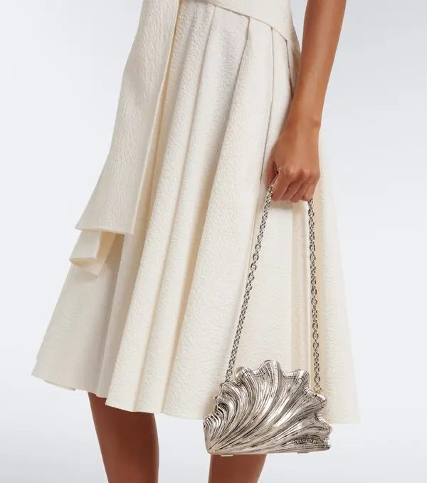 JW Anderson Shell Clutch - Silver