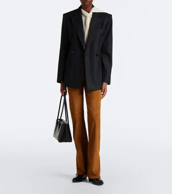 7 For All Mankind Dojo Suede Flared Pants