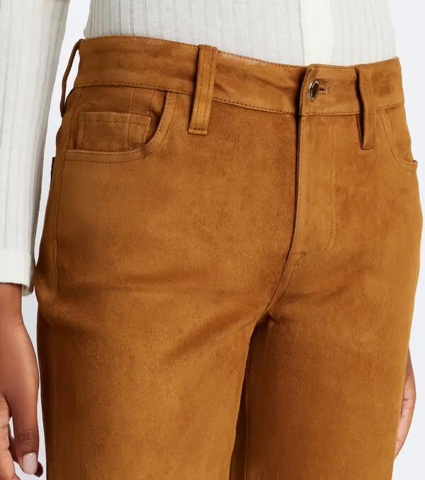 7 For All Mankind Dojo Suede Flared Pants
