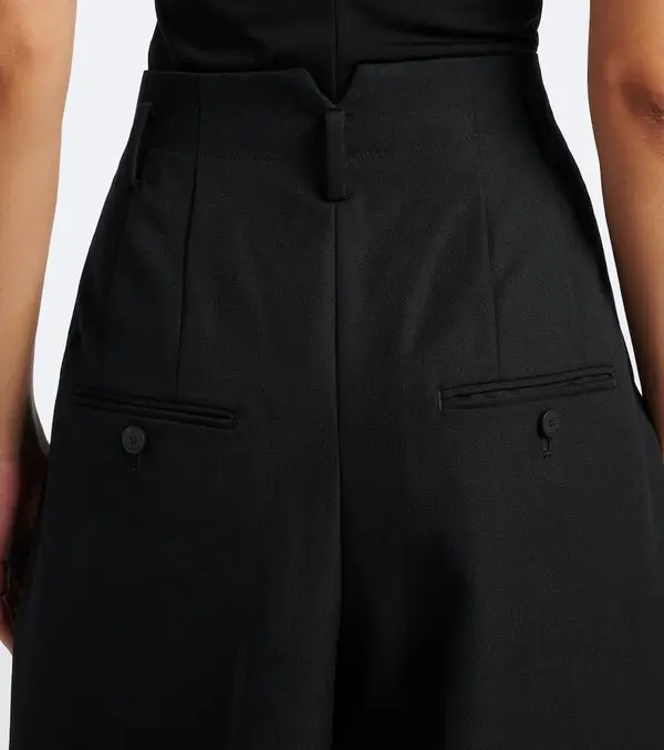 Jacquemus Miami Cropped Virgin Wool Wide-leg Pants