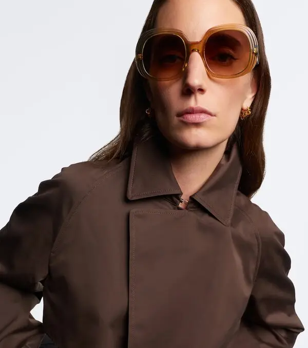Loewe Mini Anagram Steps Round Sunglasses
