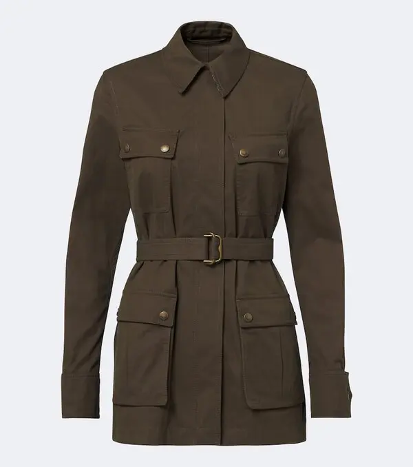 Burberry Belted Cotton-blend Jacket