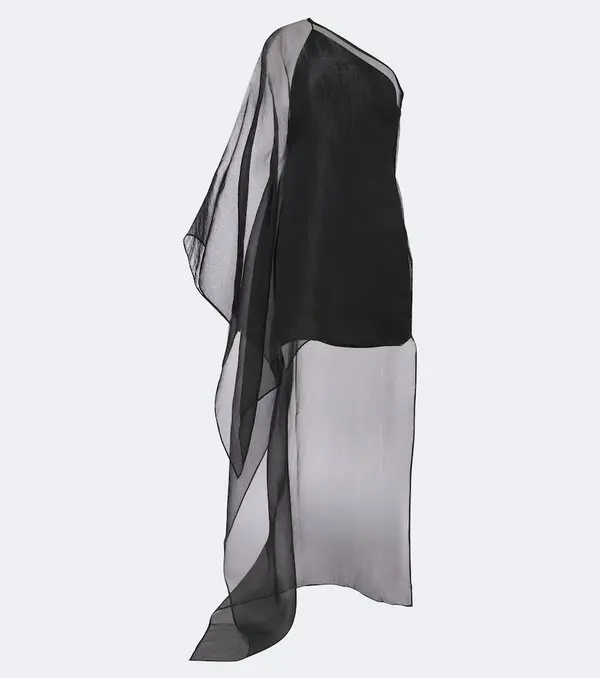 TALLER MARMO Boston One-shoulder Organza Minidress