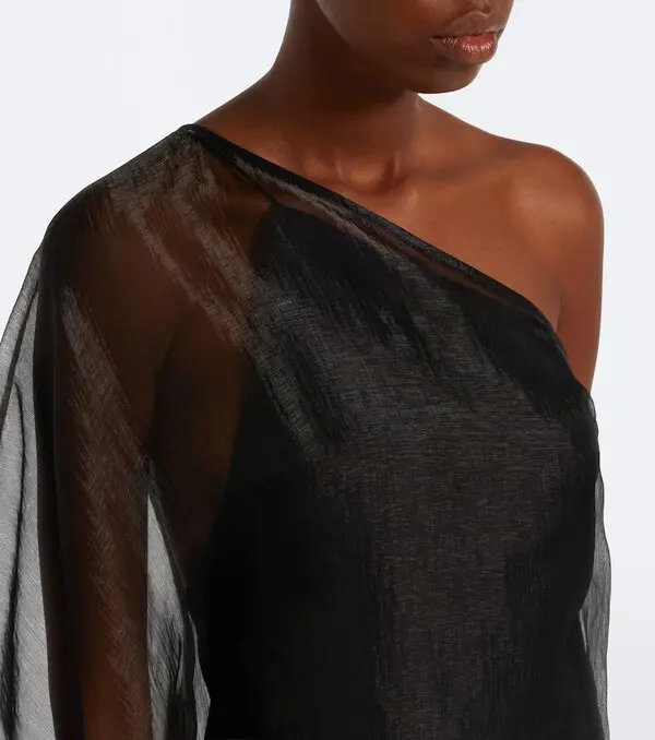 TALLER MARMO Boston One-shoulder Organza Minidress