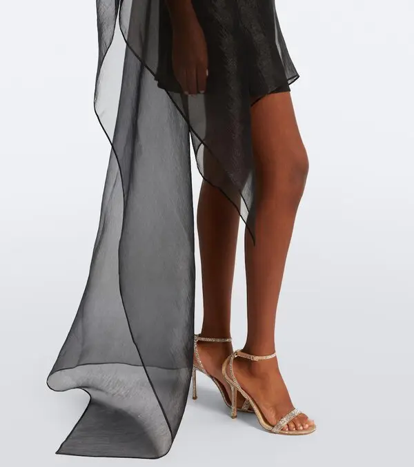 TALLER MARMO Boston One-shoulder Organza Minidress