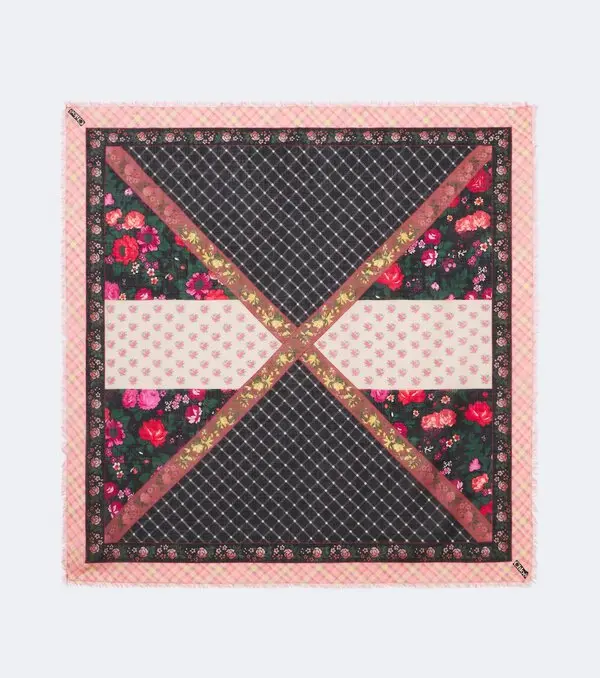 Chloé Folk Cashmere And Wool Scarf - Multicoloured