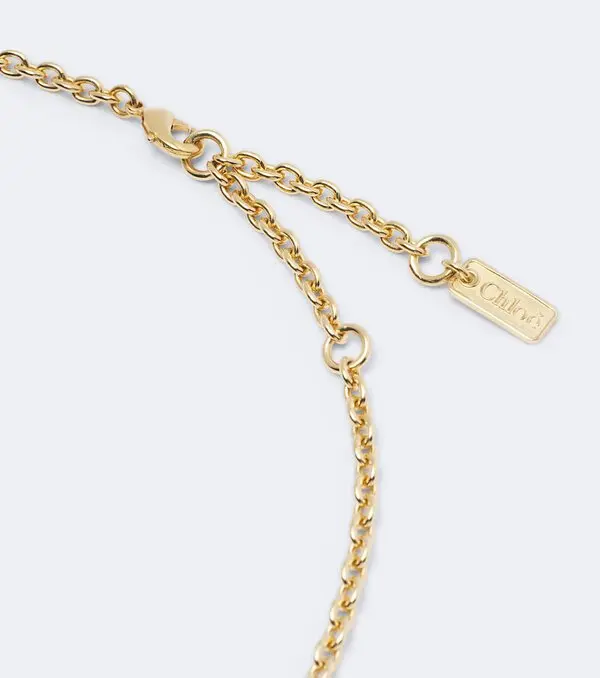 Chloé Tulip Charm Necklace - Gold