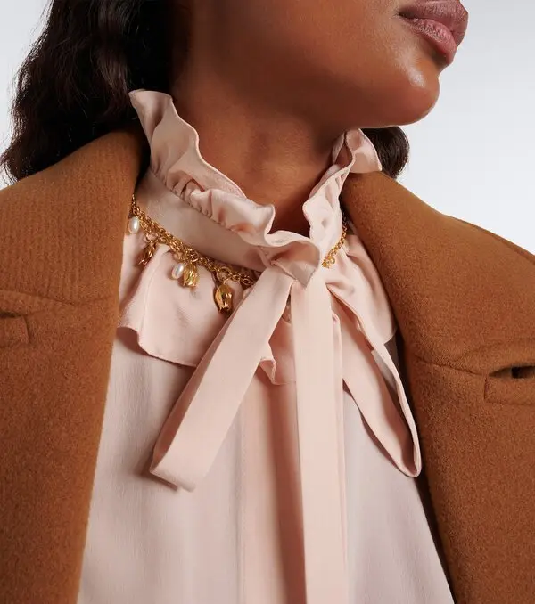Chloé Tulip Charm Necklace - Gold