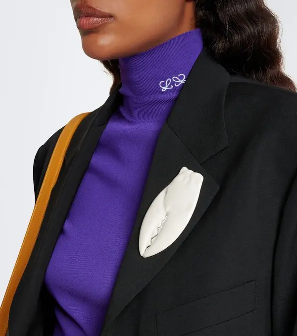 Loewe X Cosima Von Bonin Small Claw Brooch - White