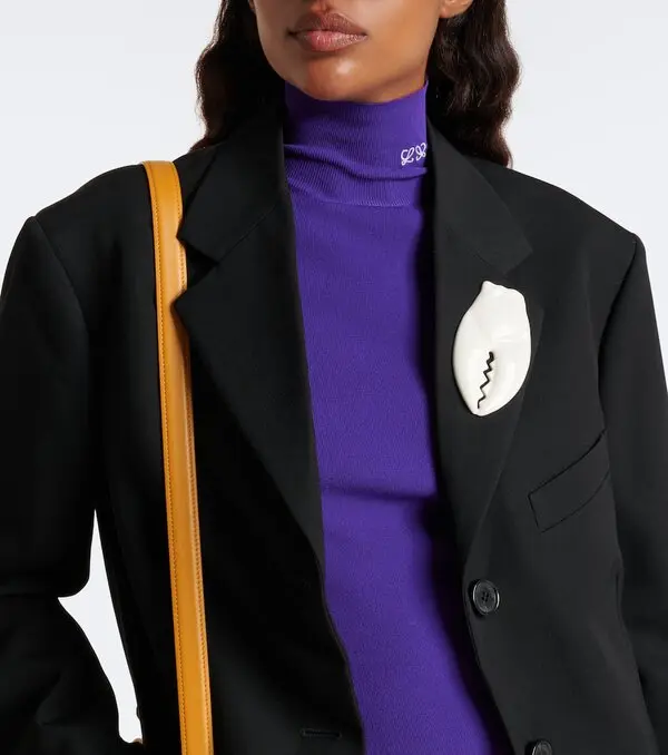 Loewe X Cosima Von Bonin Small Claw Brooch - White