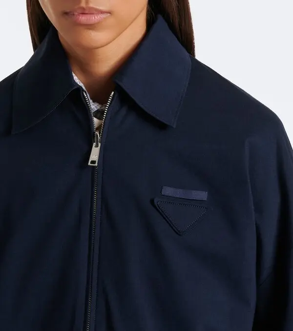 Prada Reversible Re-nylon And Jersey Blouson Jacket